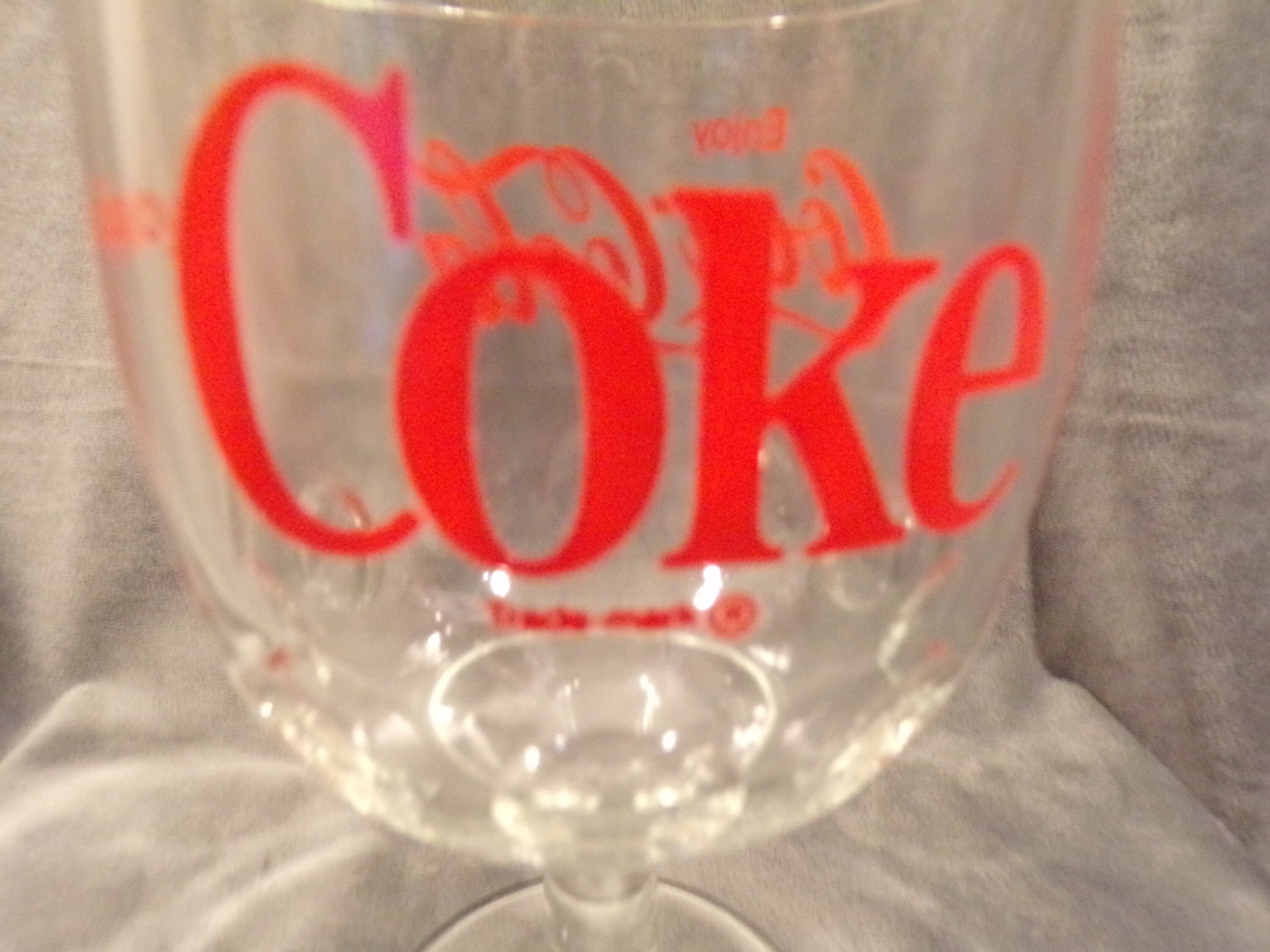 Vintage 1970's Coco Cola COKE Glass Goblet - Etsy UK