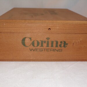 Vintage Corina Westerns Wooden Cigar Box With Latch - Etsy
