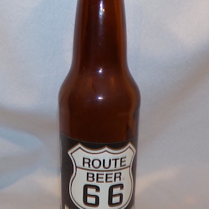 Rare Vintage Route 66 Root Beer Brown Bottle EMPTY With Top Cap On - Etsy