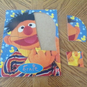 Vintage Mattel 8 Piece Puzzle of Ernie From Sesame Street - Etsy