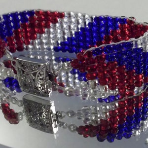 Silver-lined Ruby Sapphire and Crystal 7-1/2-inch/19 Cm Woven - Etsy