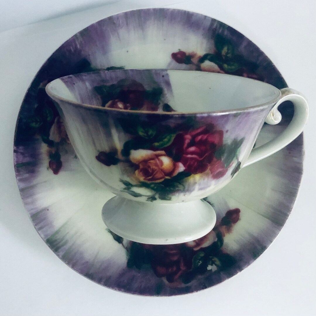 SHAFFORD TEACUP Hand Painted - Footed - Japan 4A-158 - Etsy