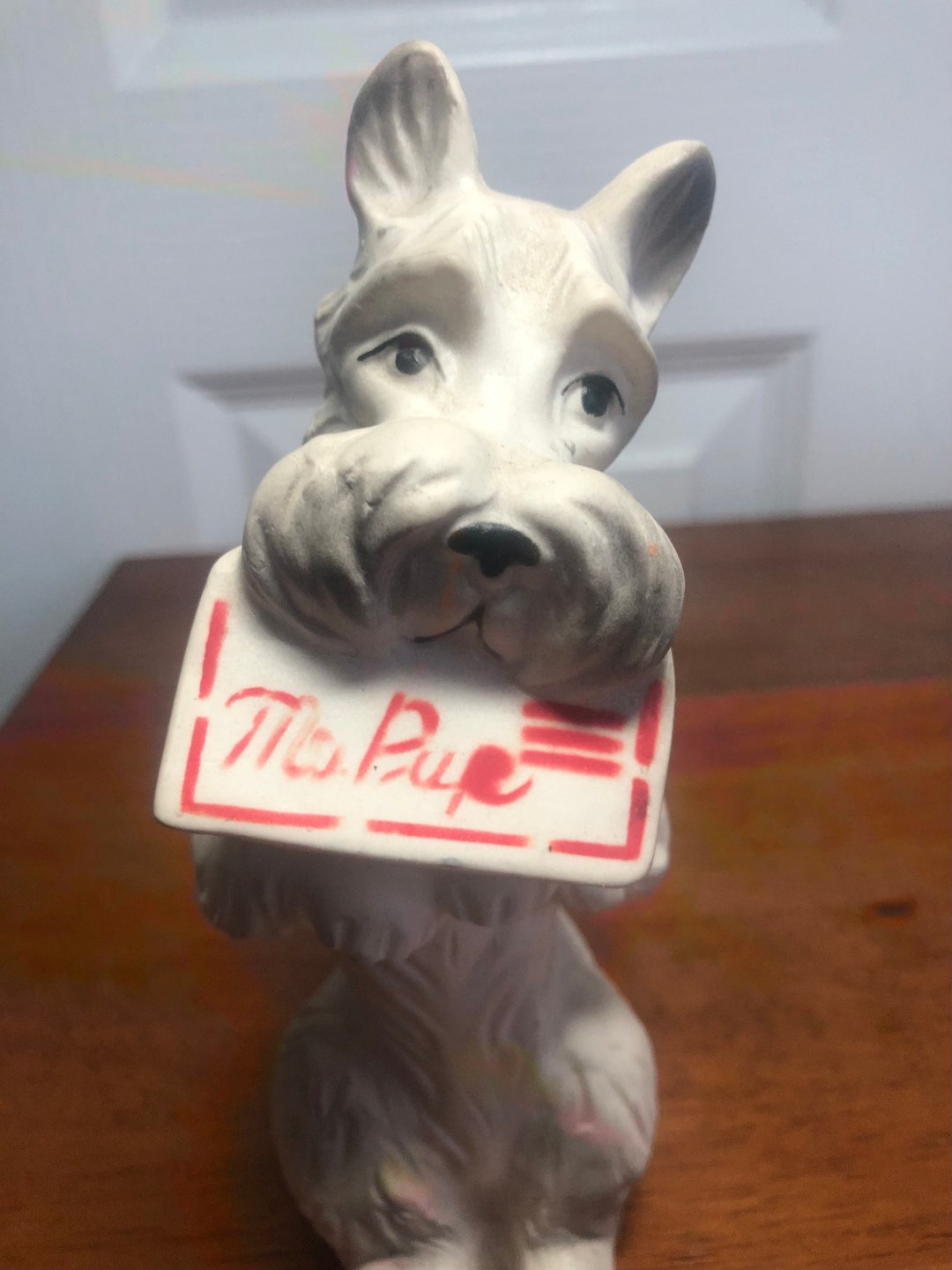 WBS RUBBER Sqeaky TOY Standing Scottie Dog With Mail 5A-9 - Etsy