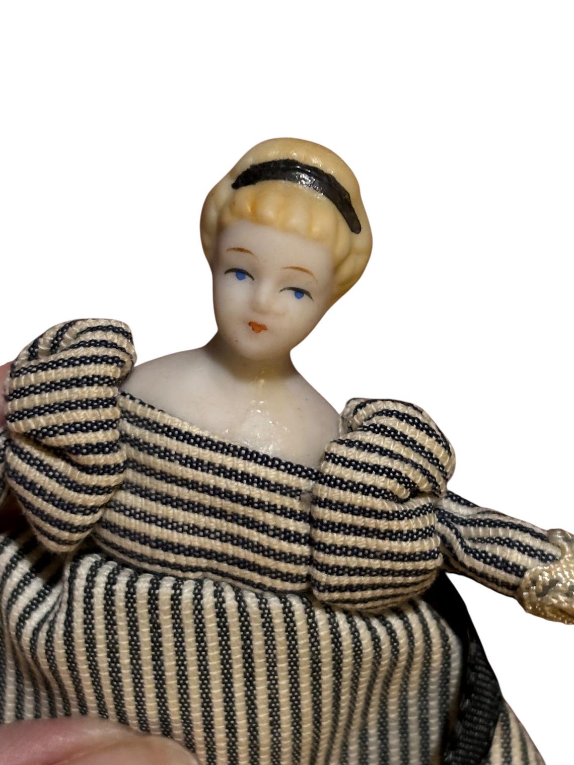 Mini SHACKMAN DOLL 3" Lady in Black Striped Dress Jd4-18 - Etsy