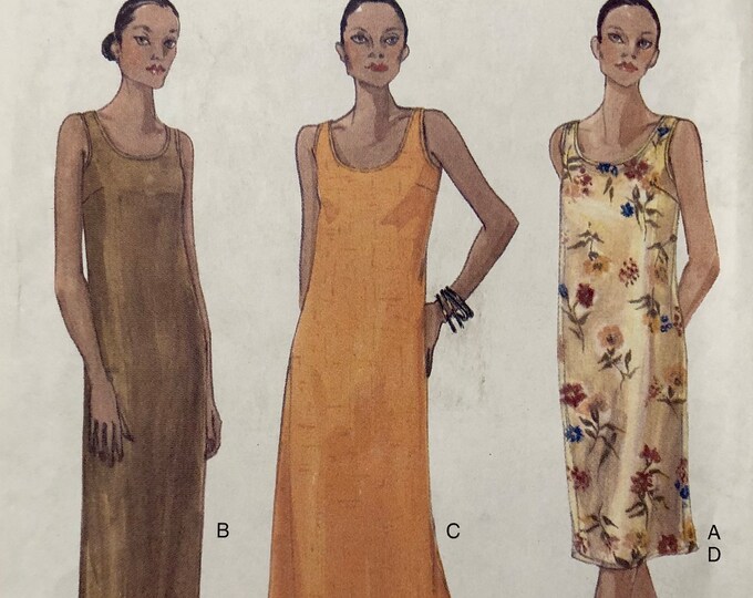 Uncut VOGUE PATTERN 9651 Easy Options Sewing Women’s Pullover Dress ...