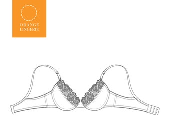 Instant Download PDF Lingerie Sewing Pattern for an Underwire Bra ...