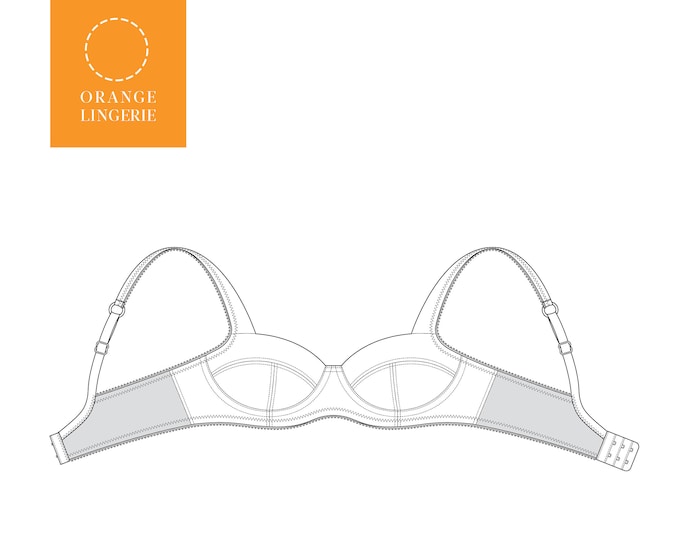 Instant Download PDF Lingerie Sewing Pattern for a Classic Balconette ...