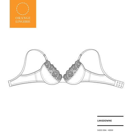 Instant Download PDF Lingerie Sewing Pattern for an Underwire - Etsy