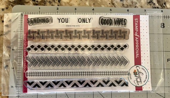 Catherine Pooler good Vibes Border Stamps. - Etsy