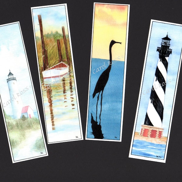 Watercolor Bookmarks - Etsy