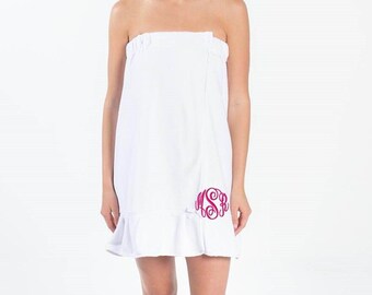 Monogrammed Spa Wrap | Etsy
