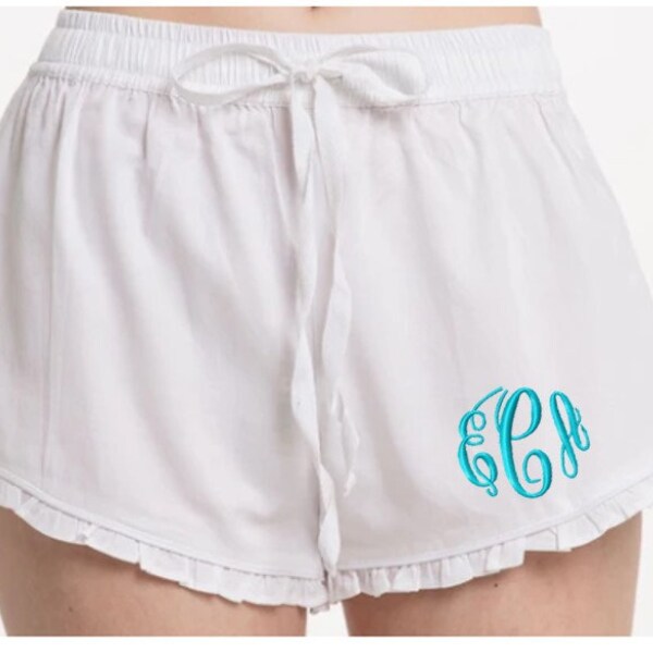 Monogrammed Shorts for Women - Etsy