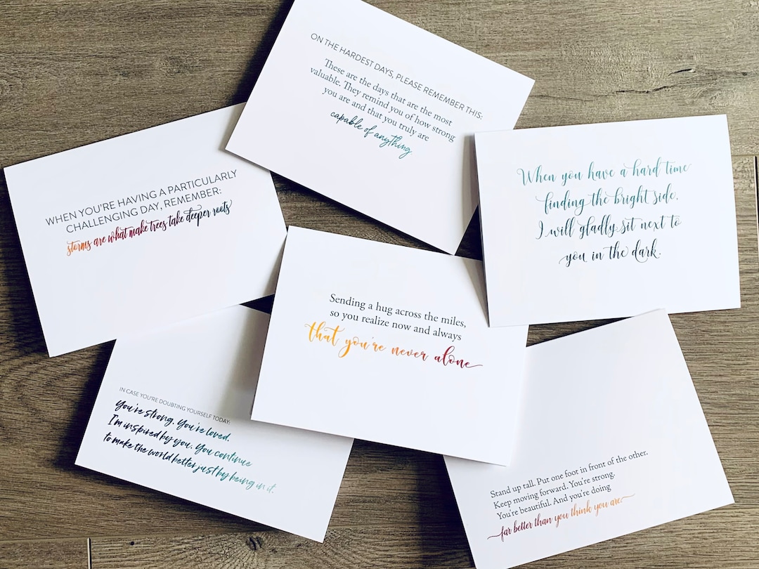 Sending Support Collection | Supportive & Inspiring Notecards - Etsy