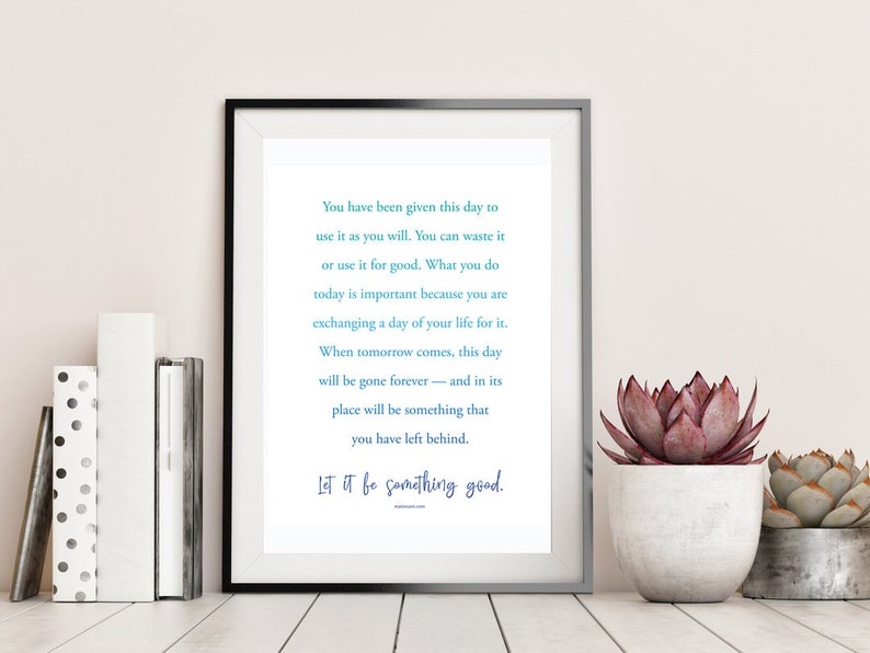 Let It Be Something Good | Printable Art | Inspirational Artwork - Etsy