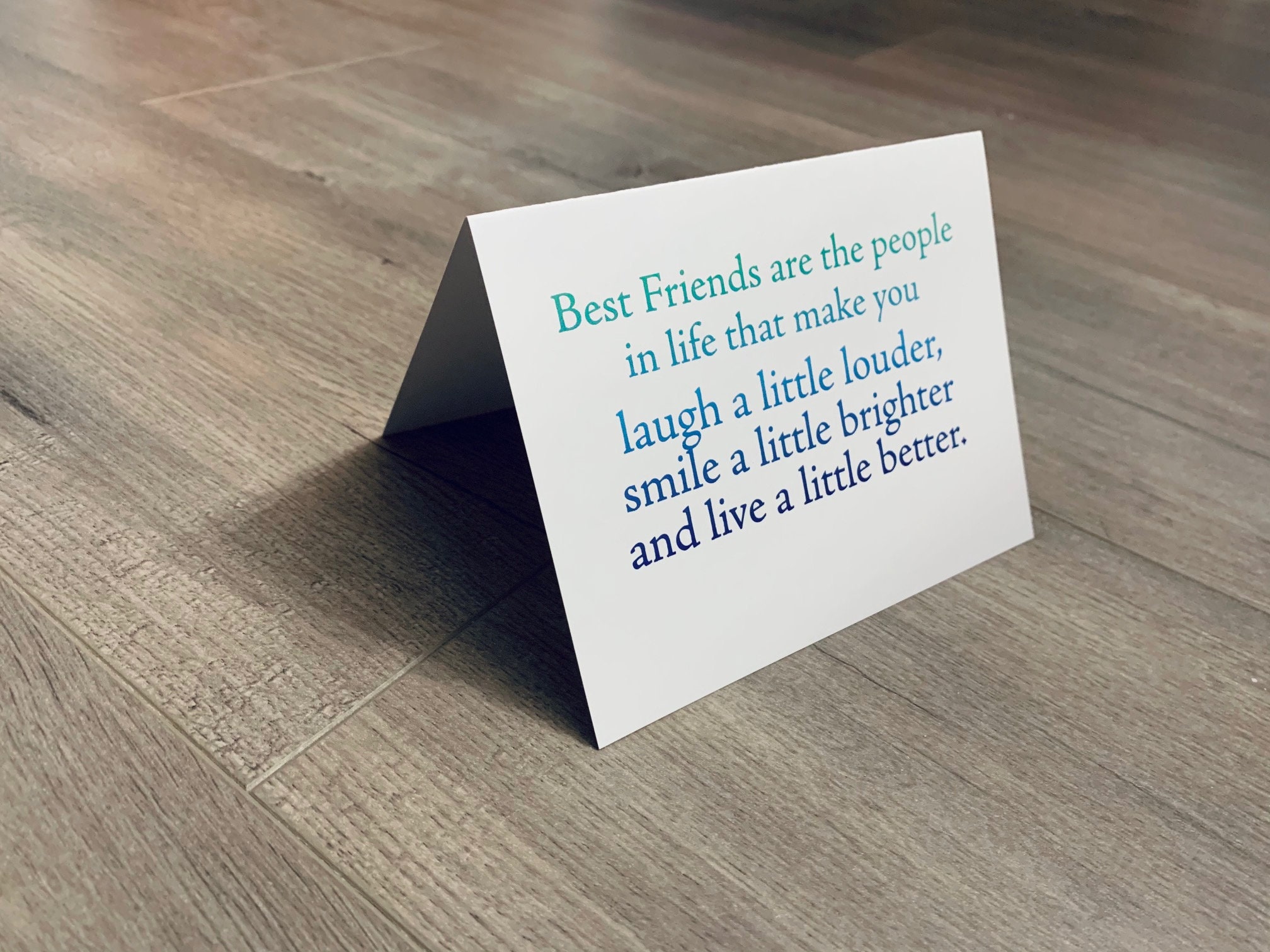 Best Friend Notecard Collection Friend notes BFF cards | Etsy