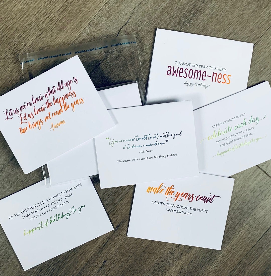 Birthday Inspirations Notecard Collection | Inspirational Birthday ...