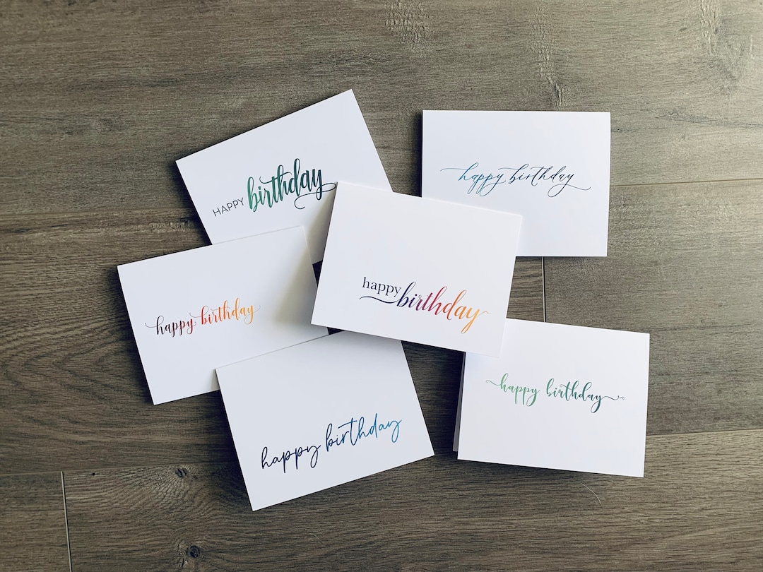Happy Birthday | General Birthday Card Set - Etsy
