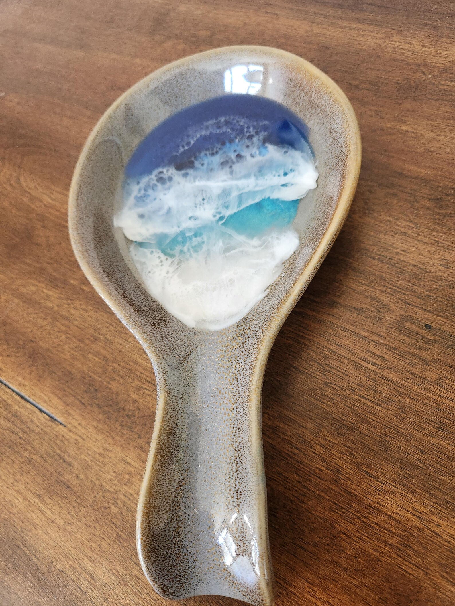 Resin Spoon Rest, Functional Art, Beach Resin Theme - Etsy