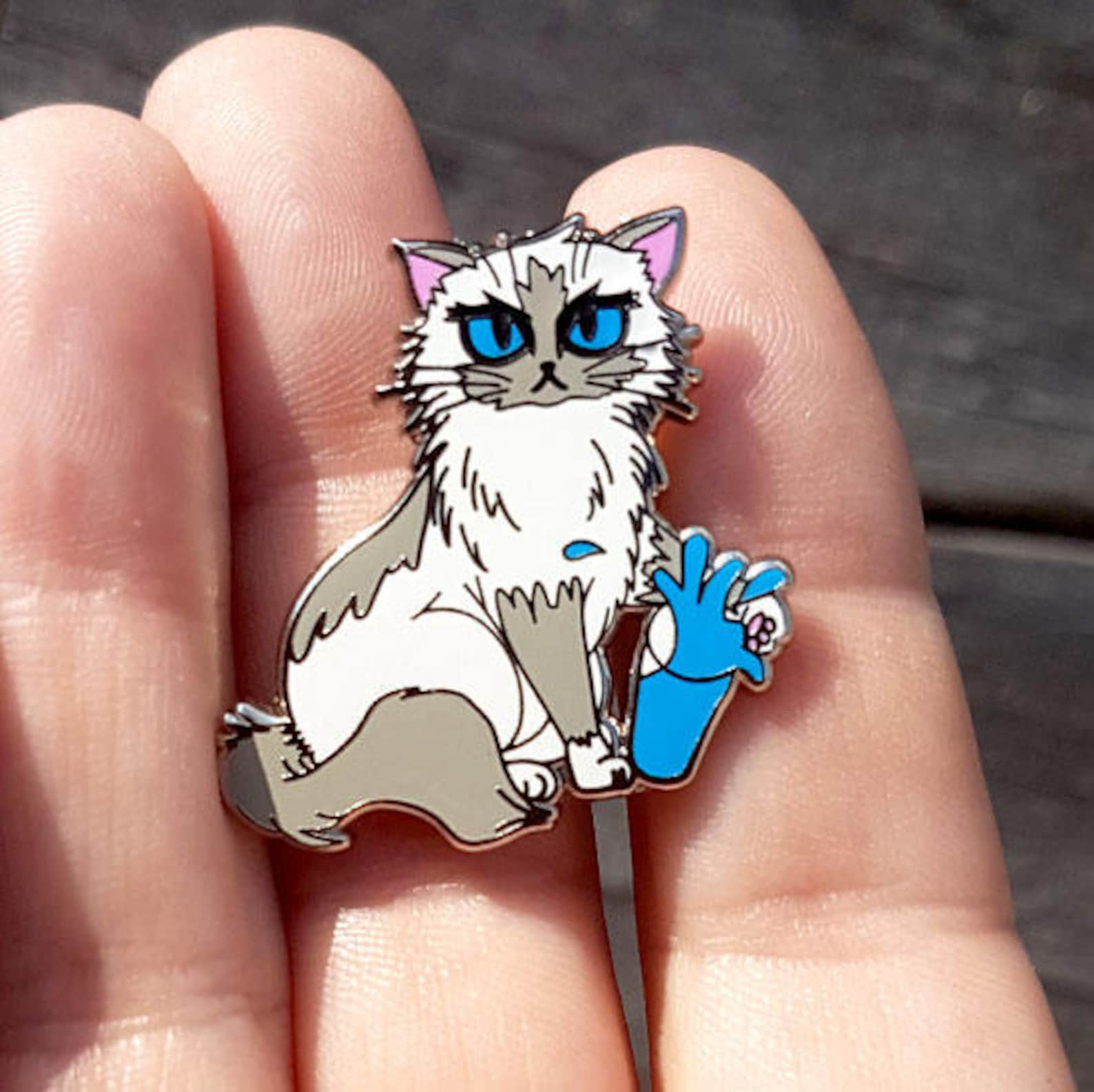 Cat ENAMEL PIN - Collectible Custom Made Limited Edition Hard Enamel ...