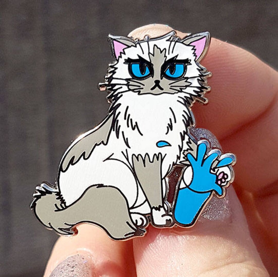 Cat ENAMEL PIN Collectible Custom Made Limited Edition Hard Enamel Pin ...