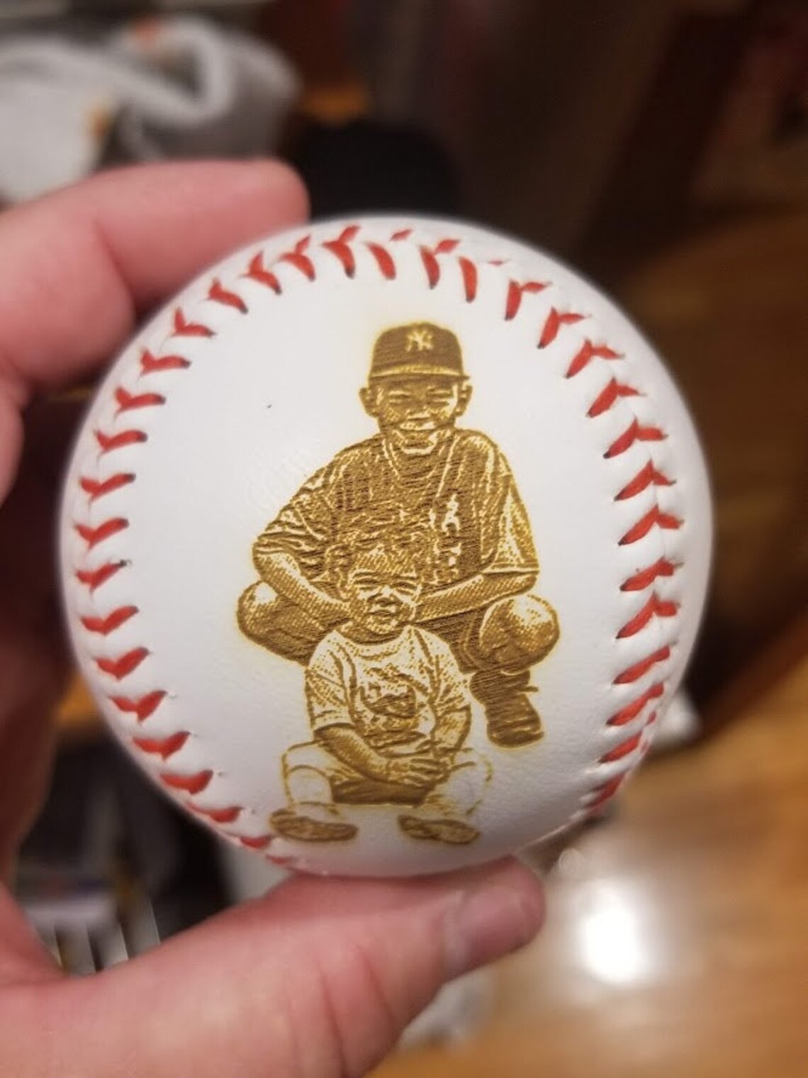 Laser Engraved Leather Baseballs | Etsy