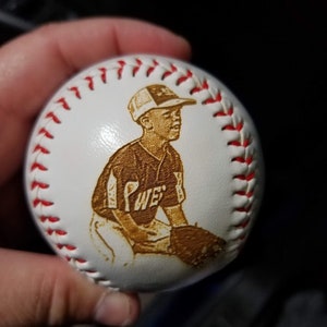 Laser Engraved Leather Baseballs - Etsy