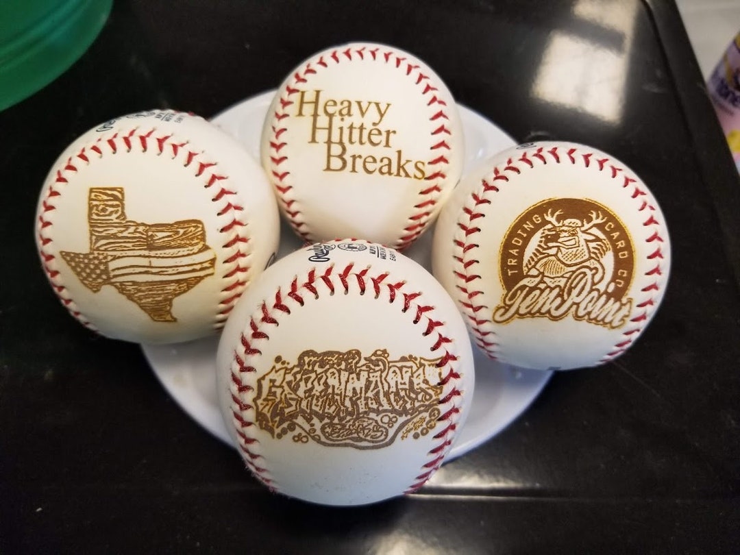 Laser Engraved Leather Baseballs - Etsy