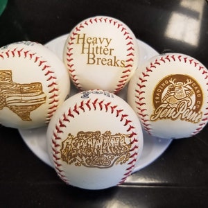 Laser Engraved Leather Baseballs - Etsy