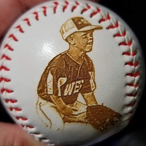 Laser Engraved Leather Baseballs - Etsy