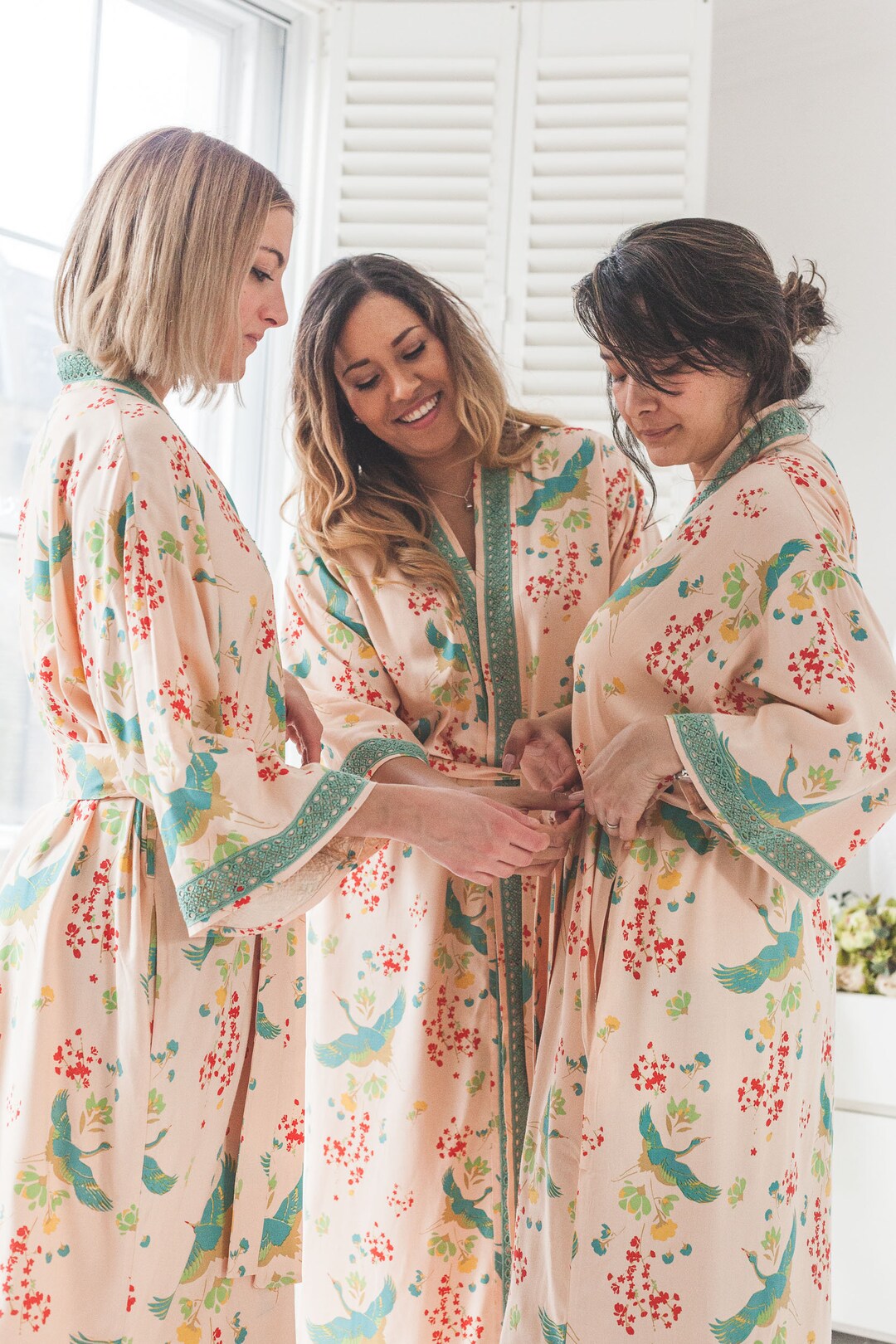 Bridal Robe Kimono Dressing Gown Bride to Be Robe Wedding Robe for ...