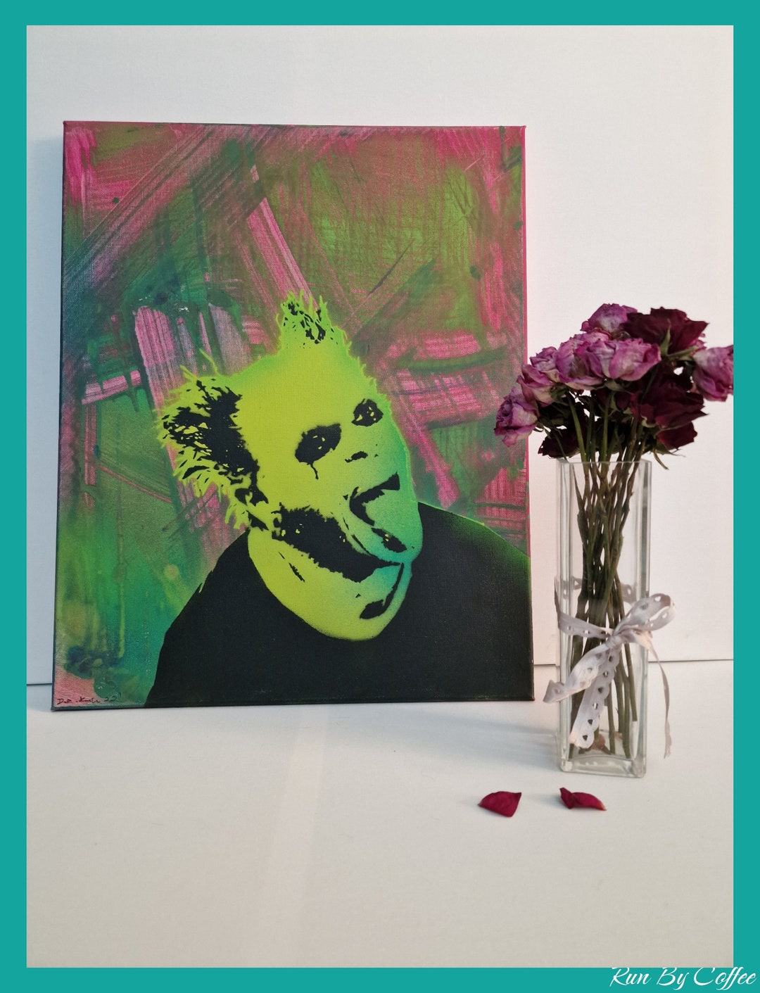 Keith Flint the Prodigy Wall Art on Canvas Handmade Christmas Gift ...