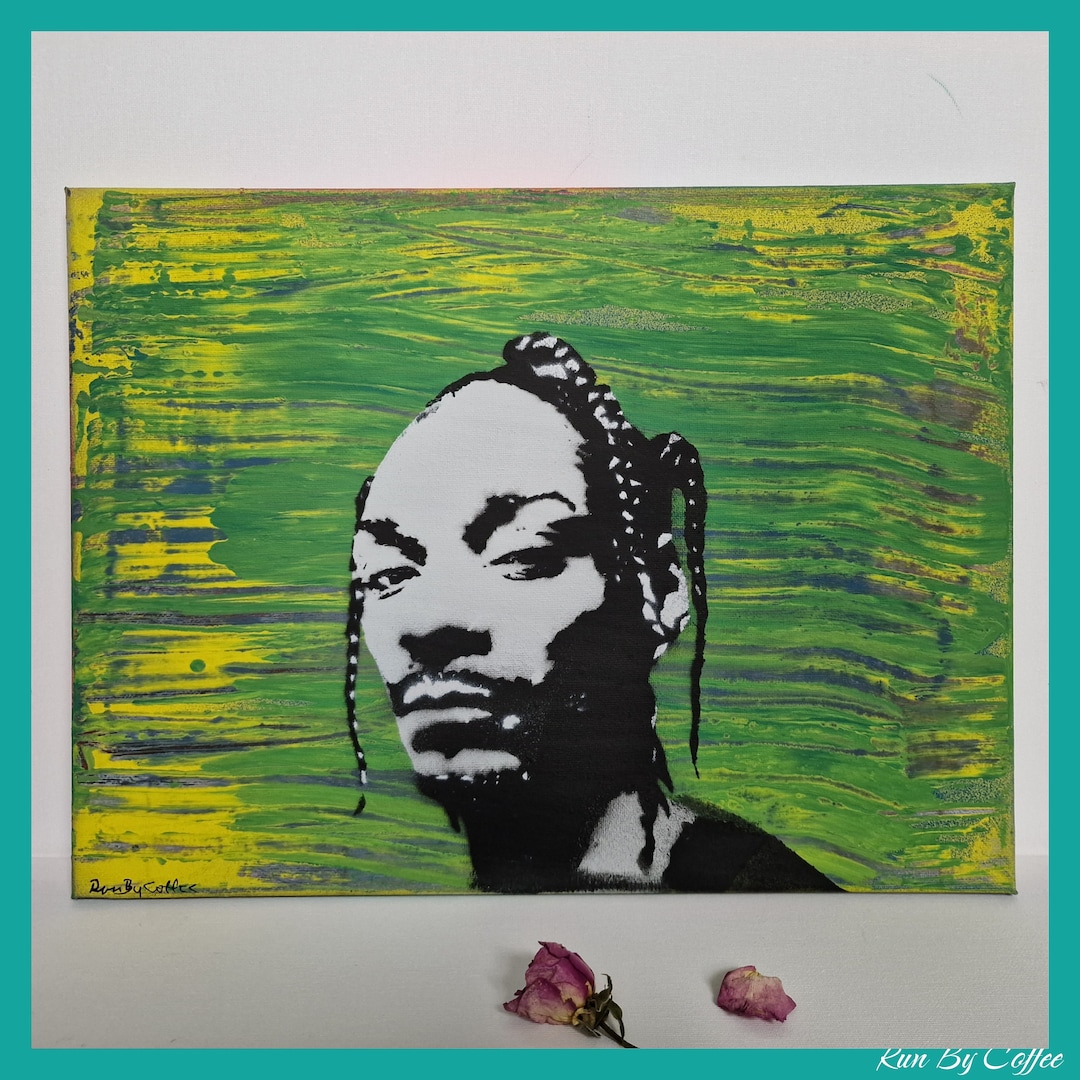 Snoop Dogg Rapper Hip Hop Wall Art on Canvas Handmade Christmas Gift ...