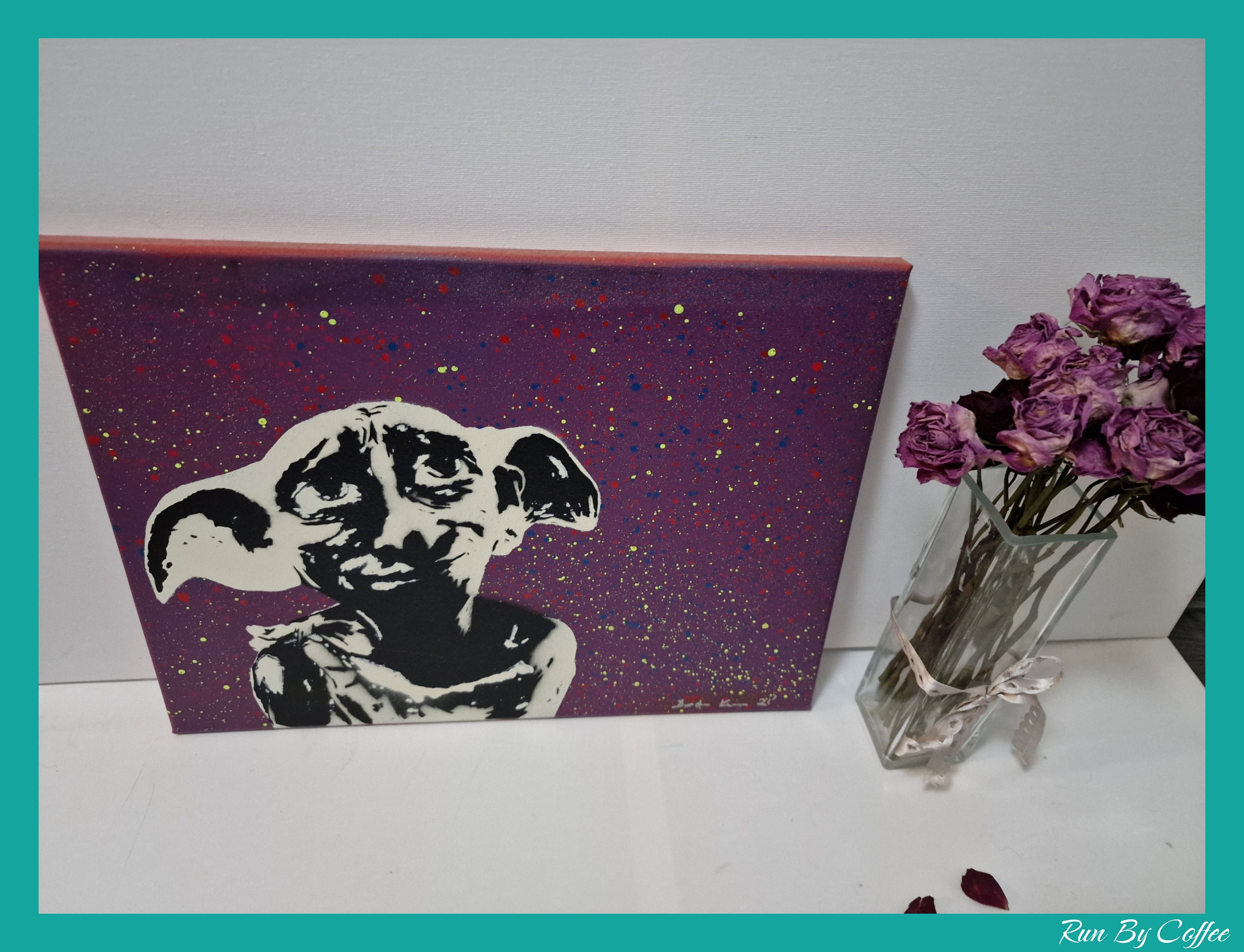 Dobby Harry Potter House Elf Wall Art on Canvas Handmade - Etsy