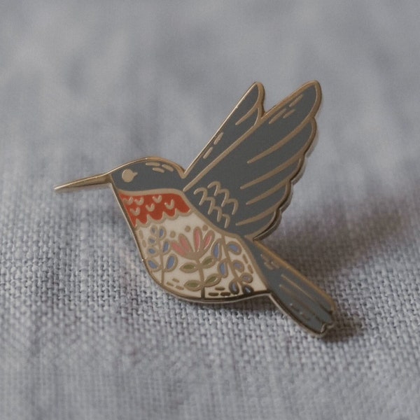 Bird Enamel Pin - Etsy