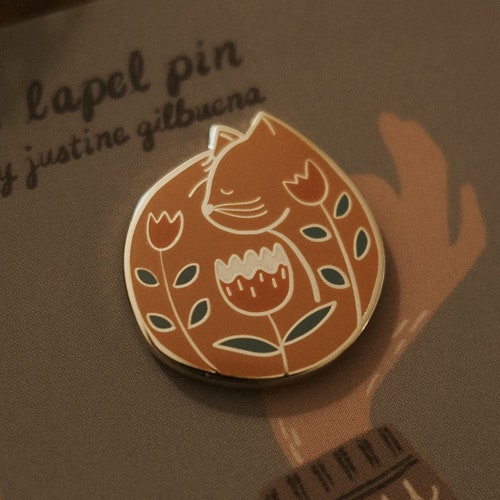 Cat Nap Black Enamel Pin Hard Enamel Lapel Pin Flair - Etsy