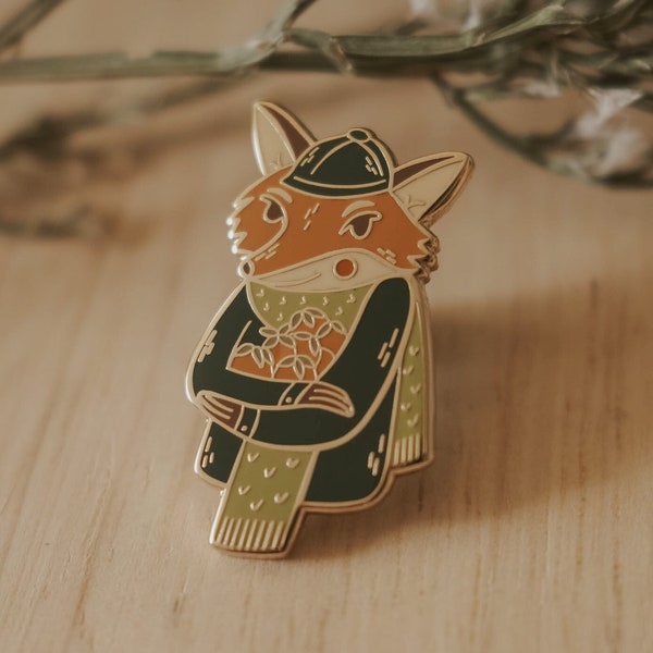 Fox Enamel Pin - Etsy