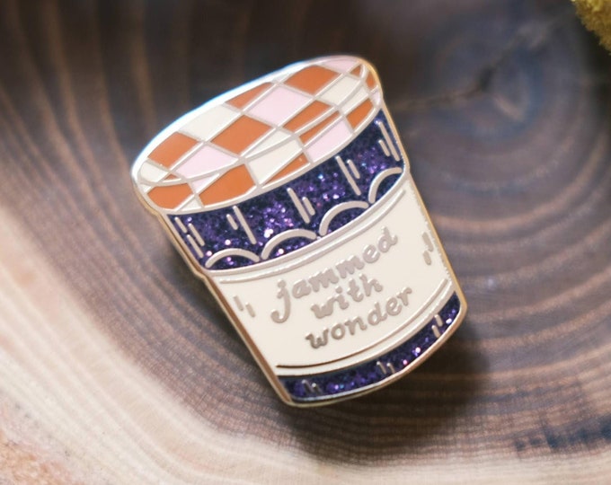 Jammed With Wonder (grape) Enamel Pin | Hard Enamel, Lapel Pin, Flair ...
