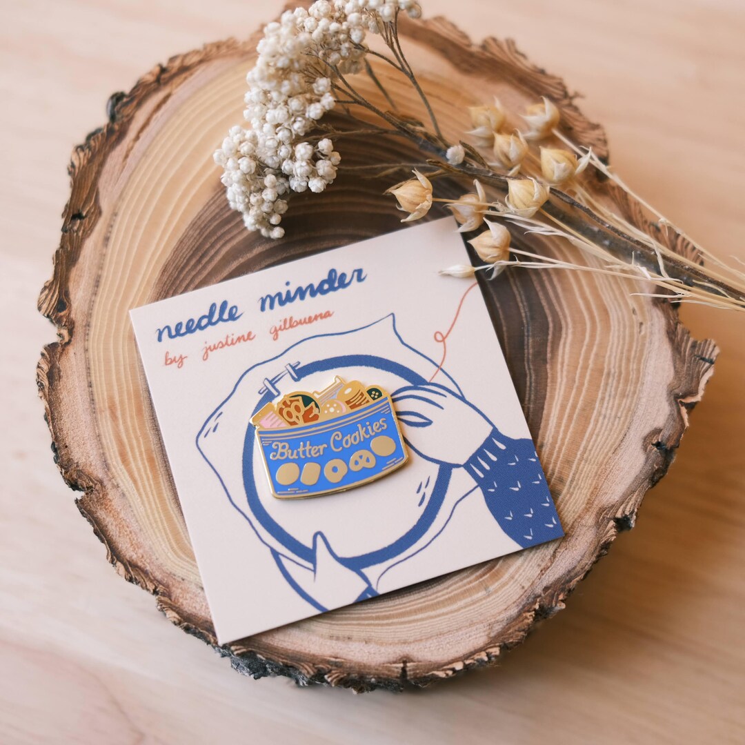 Butter Cookie Sewing Kit Needle Minder | Embroidery Gift, Needle Craft ...