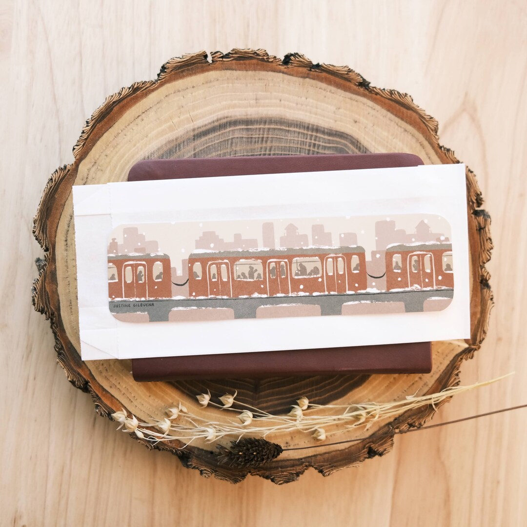 Train Ride Bookmark Cozy Bookmarks, Cozy Stationery, Book Lovers Gifts ...