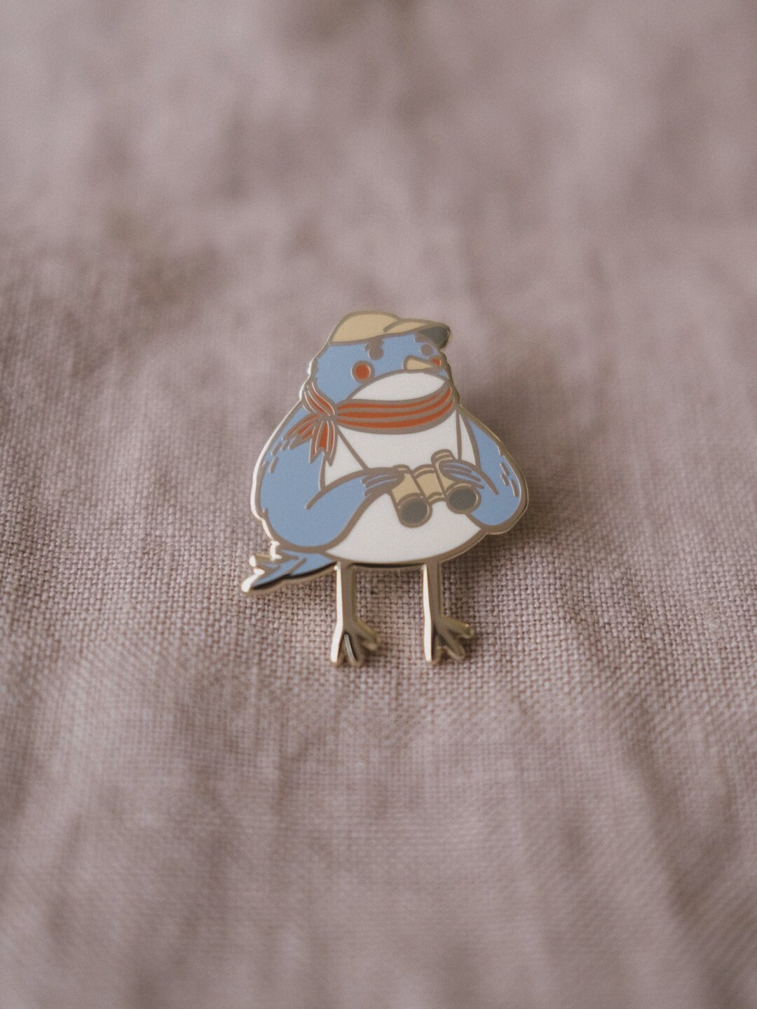 Birdwatcher Birder Enamel Pin / Birder Enamel Pin Hard Enamel, Lapel ...