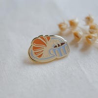 Croissant Hard Enamel Pin - Etsy