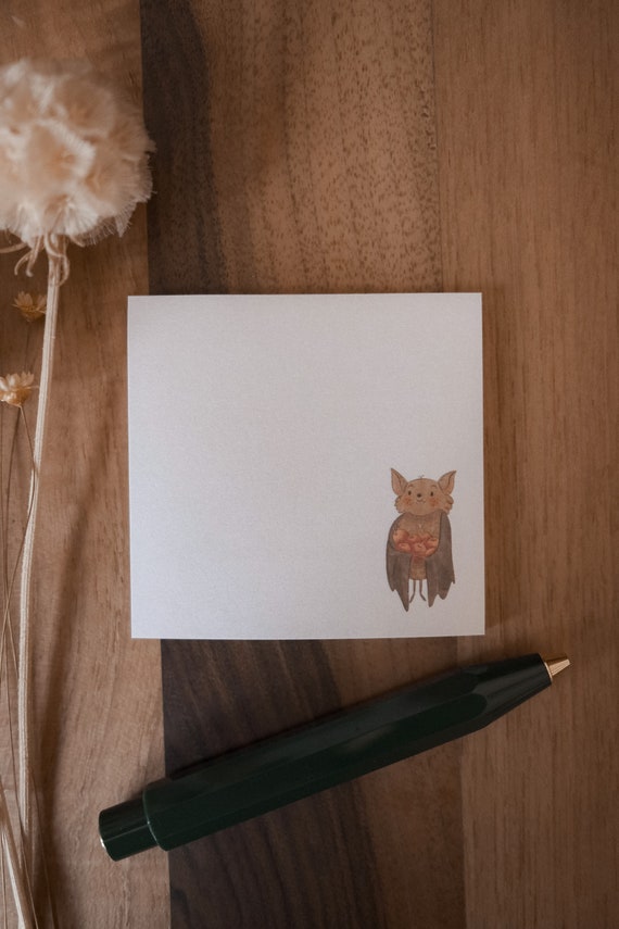 Fruit Bat Sticky Note Sticky Notes Memo Pad Notepad - Etsy