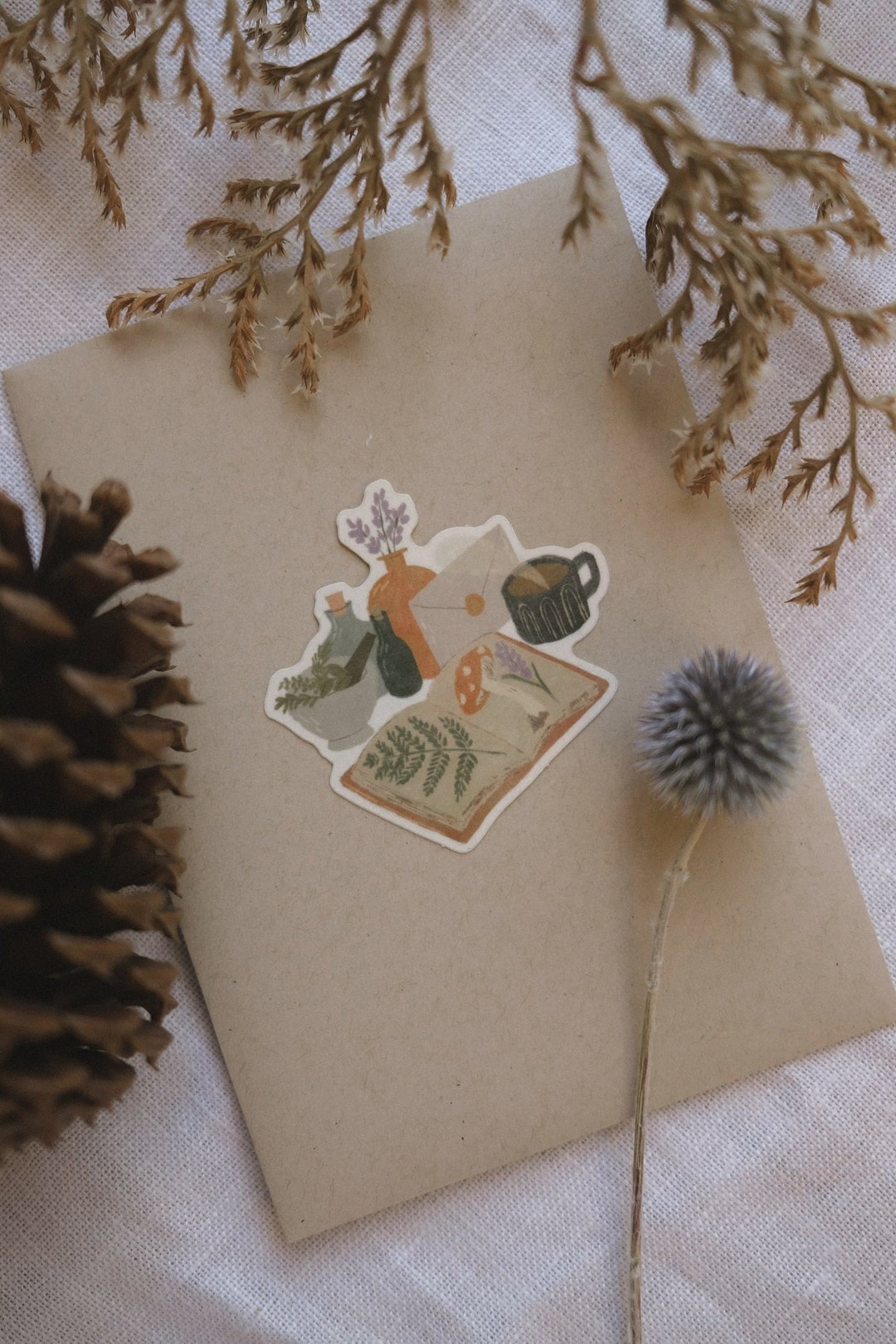 Herbalist Sticker Cozy Sticker, Weatherproof Sticker, Die Cut Sticker ...