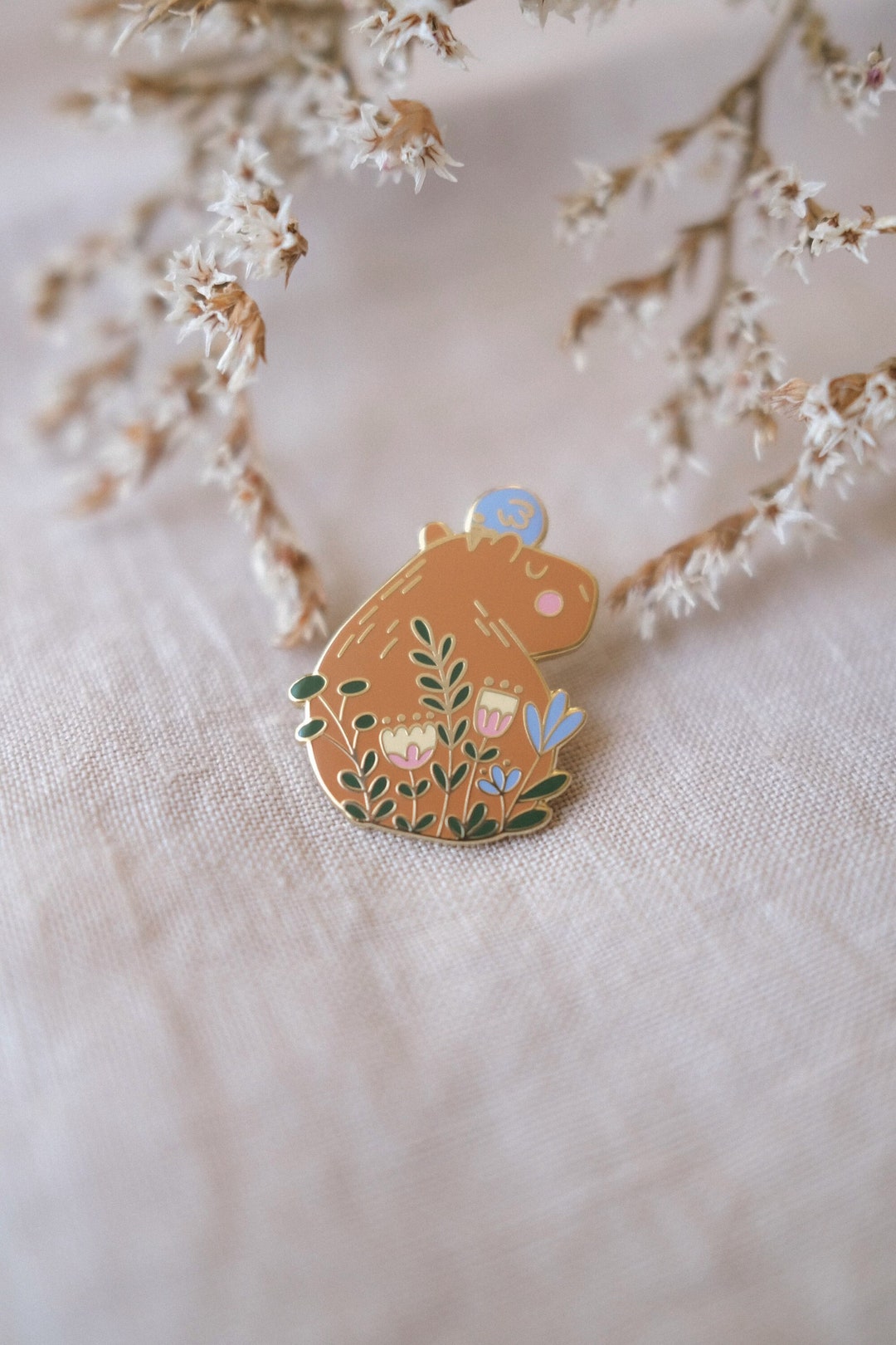 Capybara Enamel Pin Enamel Pin Capybara Enamel Pin - Etsy