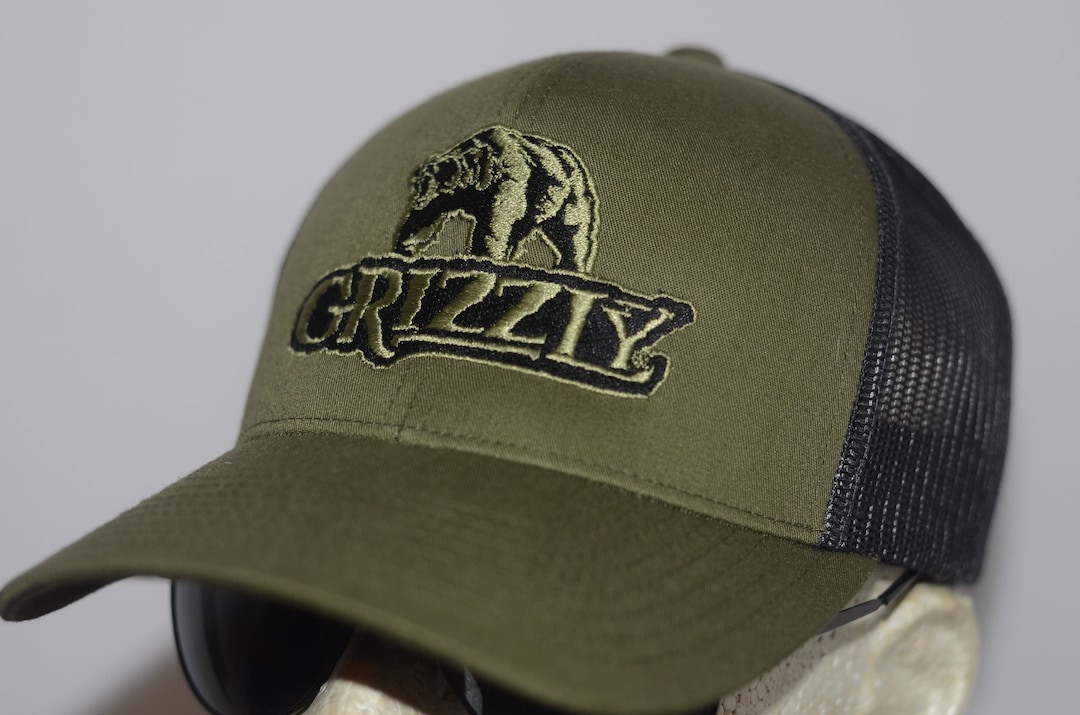 Grizzly Hat Chewing Tobacco Cap Camo Snuff Wintergreen Dip Redneck Long ...