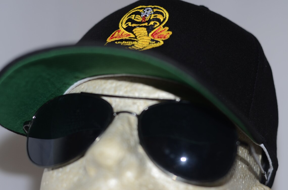 Cobra Kai Hat Karate Kid Dojo No Mercy 80s Movie Strike First | Etsy