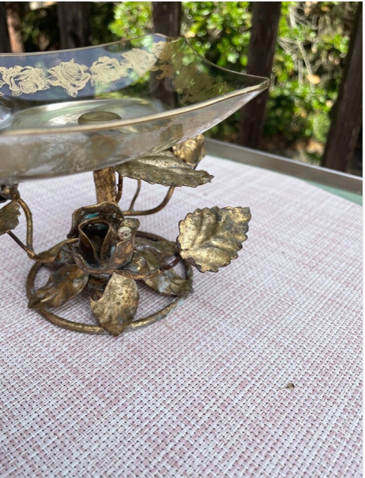 Vintage Italian Glass Compote, Candy or Trinket Dish | 1970s - Etsy