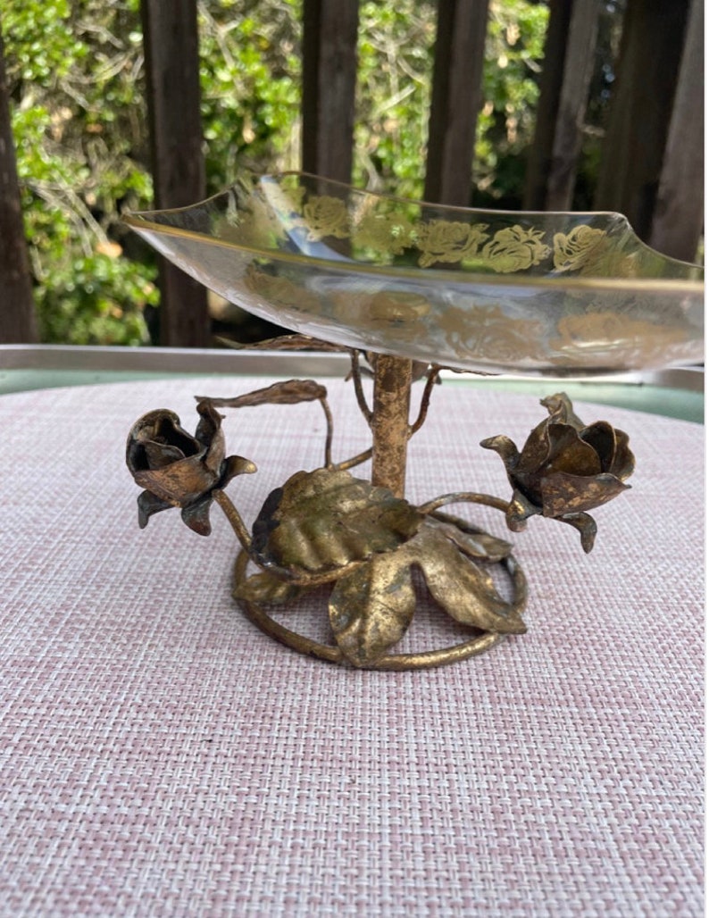 Vintage Italian Glass Compote, Candy or Trinket Dish | 1970s - Etsy