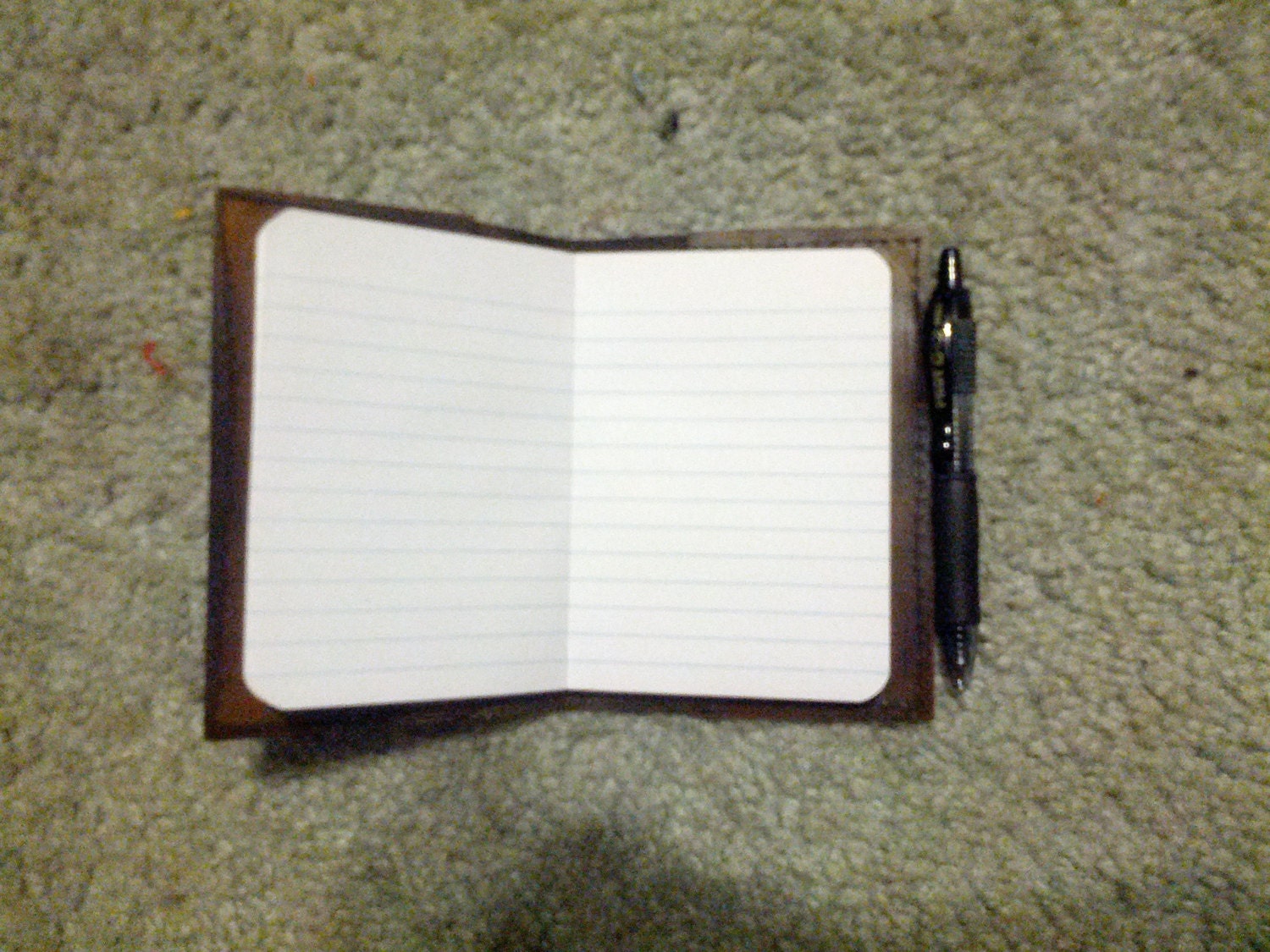 Leather Pocket Notebook - Book Style - Etsy