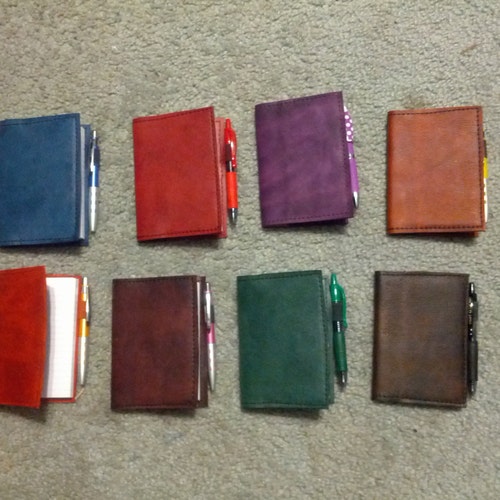 Leather Pocket Notebook Mini Notebook Leather Notepad Small - Etsy